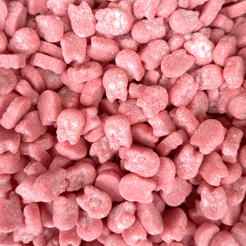 BUBS mini Sour Raspberry Foam Skulls